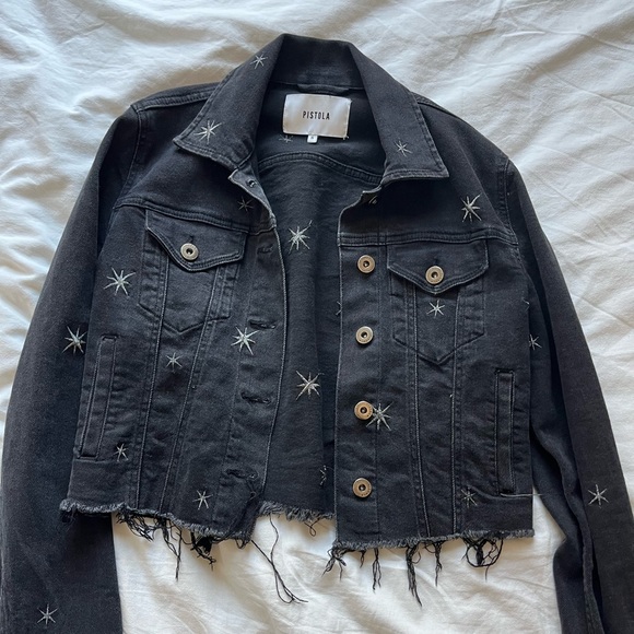 pistola | Jackets & Coats | Pistola Denim Jacket With Stars | Poshmark